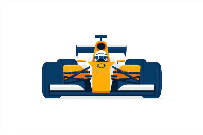 Formula One Car Front View Stock Illustrations – 260 Formula One Car ...