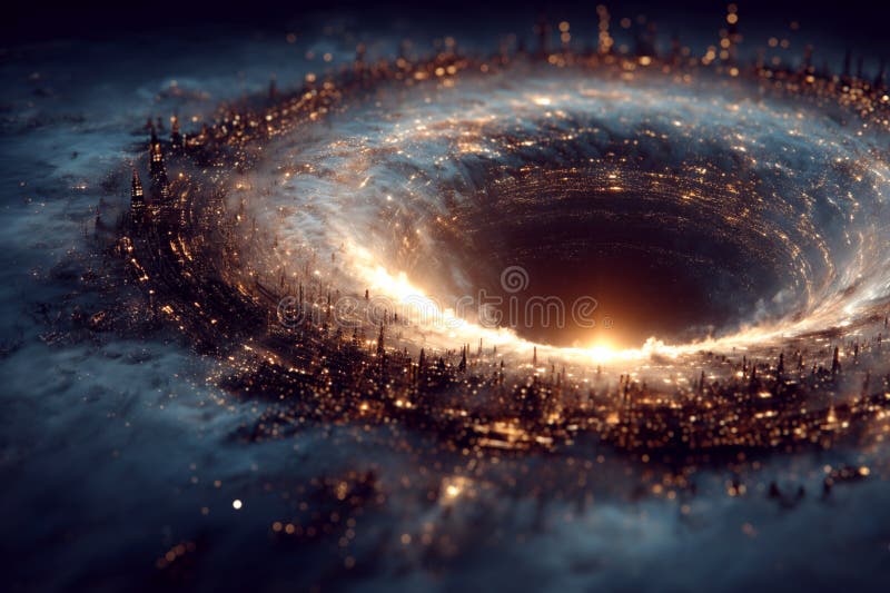 The Galactic City of the Future. a Symbol of Technological Development ...