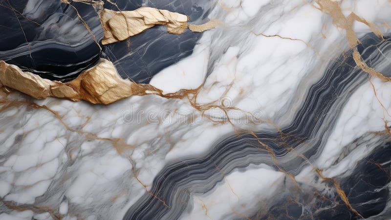 Granite with Gold Lines Luxury Background Texture. High Detailed Marble ...