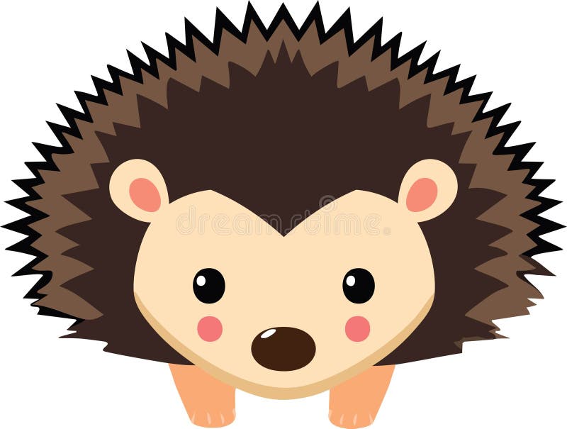 Hedgehog Isolated Vector, Hedgehog Drawing Stock Vector - Illustration ...
