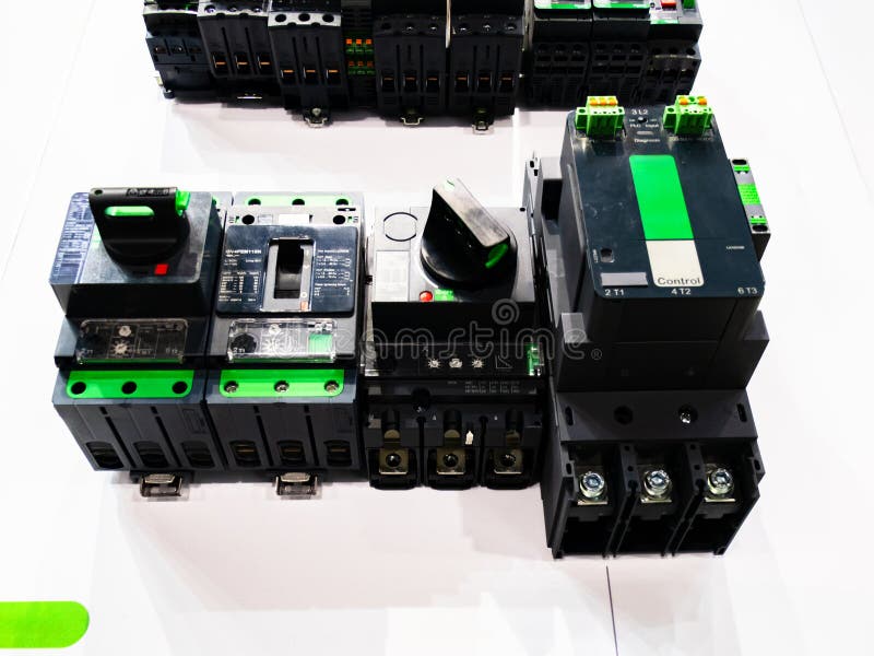 Industrial Motor Control Components. Stock Photo - Image of arrangement ...