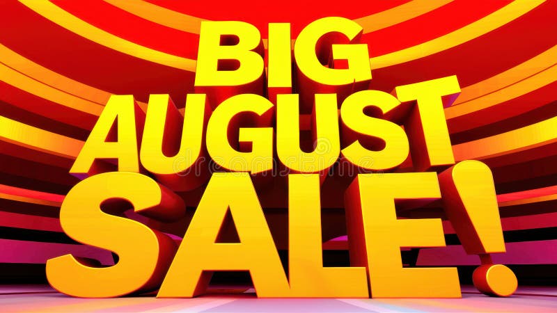 Large Sign Says Big August Sale Ai Stock Photos - Free & Royalty-Free ...