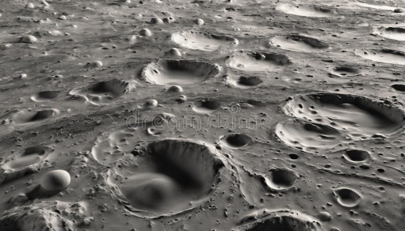 Lunar Surface. Craters on the Moon. Moon Surface Texture Hard Stock ...