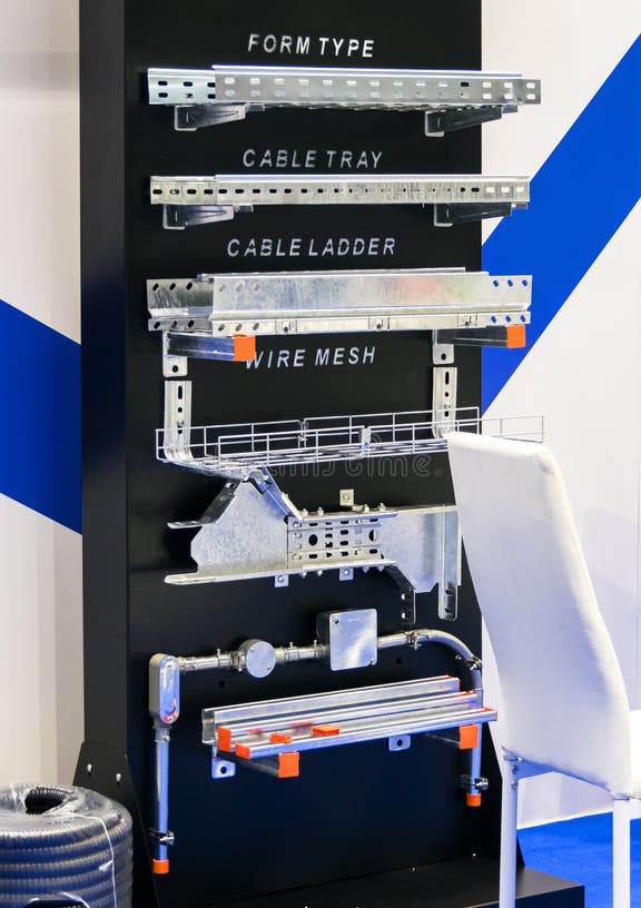 Metal Profile and Fastening Systems for Cable Routing. Stock Image ...