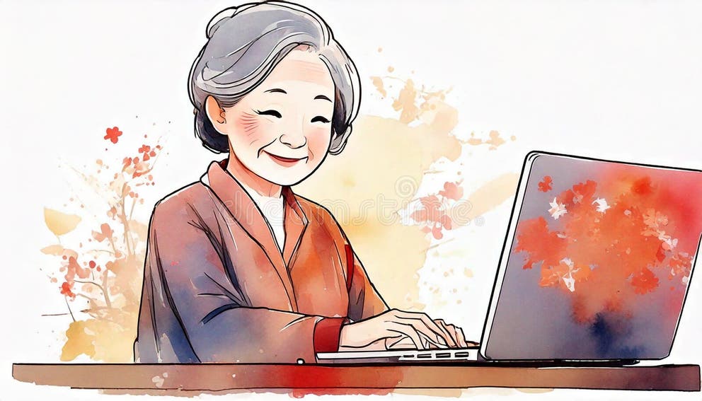 Generated Image?Middle-aged and Senior Generation Working Energetically ...