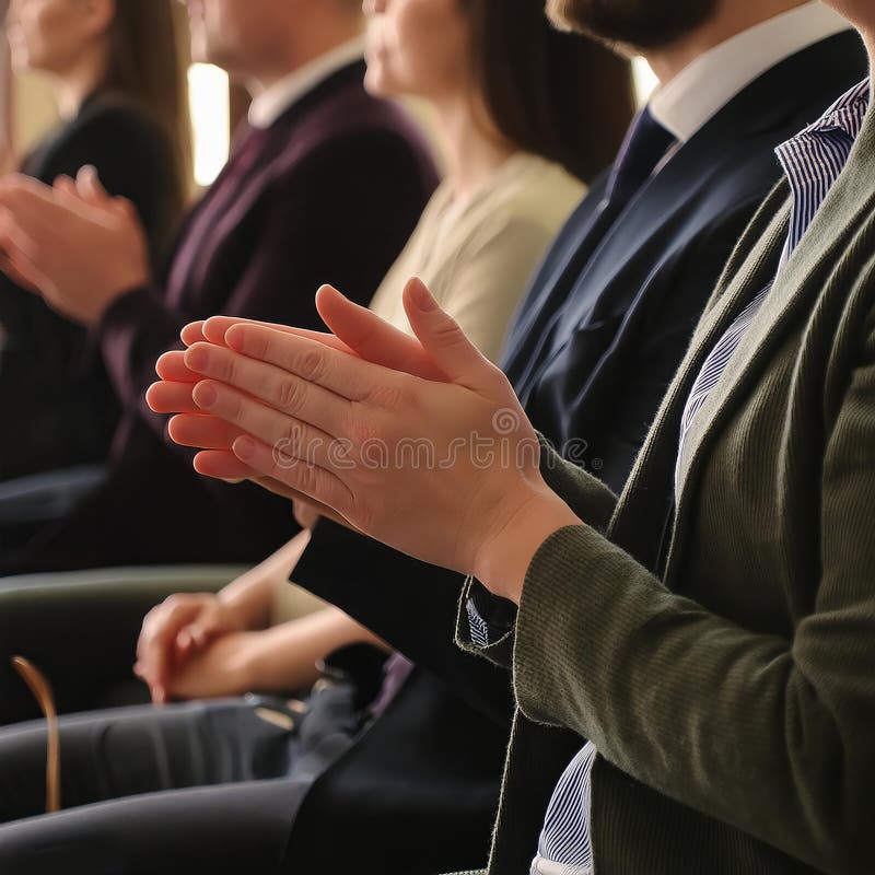 Mixed Group Clapping Business Meeting Stock Illustrations – 3 Mixed ...