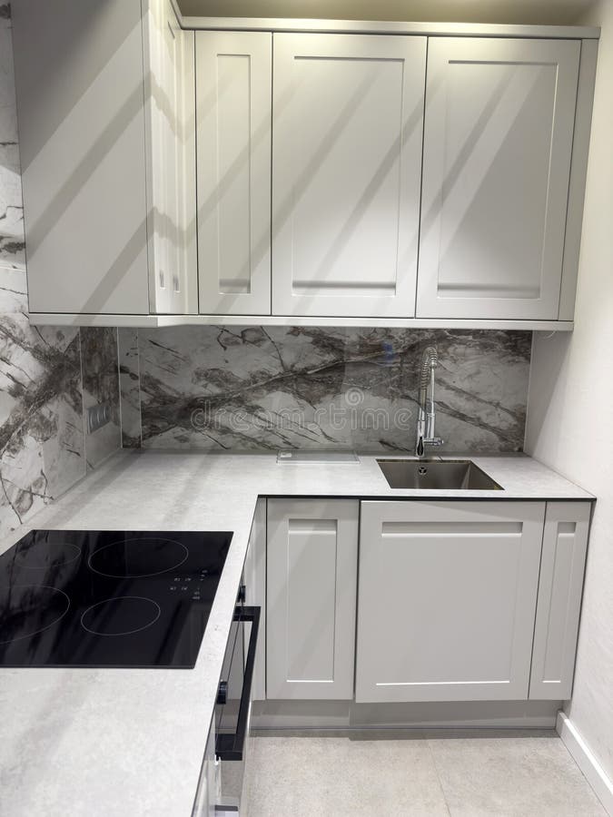 Modern Kitchen Room Interior Design. Space for Creative Idea Stock ...