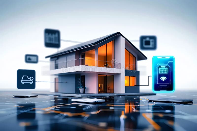 Generated image stock illustration. Illustration of wireless - 334827813