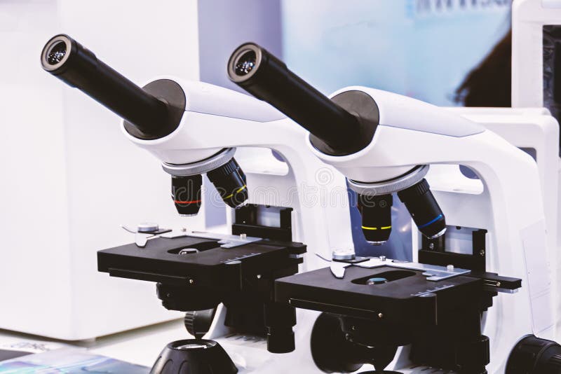 Optical Microscope for Research. Laboratory Equipment Stock Photo ...