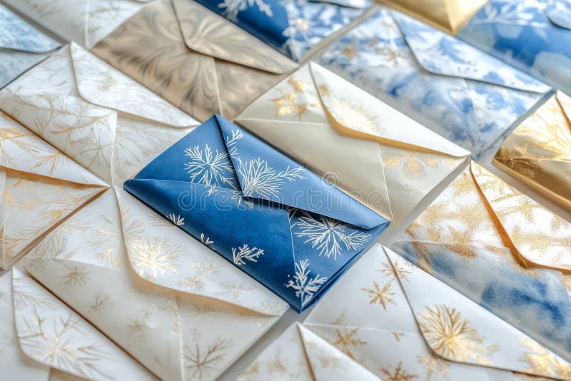 A Paper Envelopes Advent Calendar Stock Image - Image of creative ...