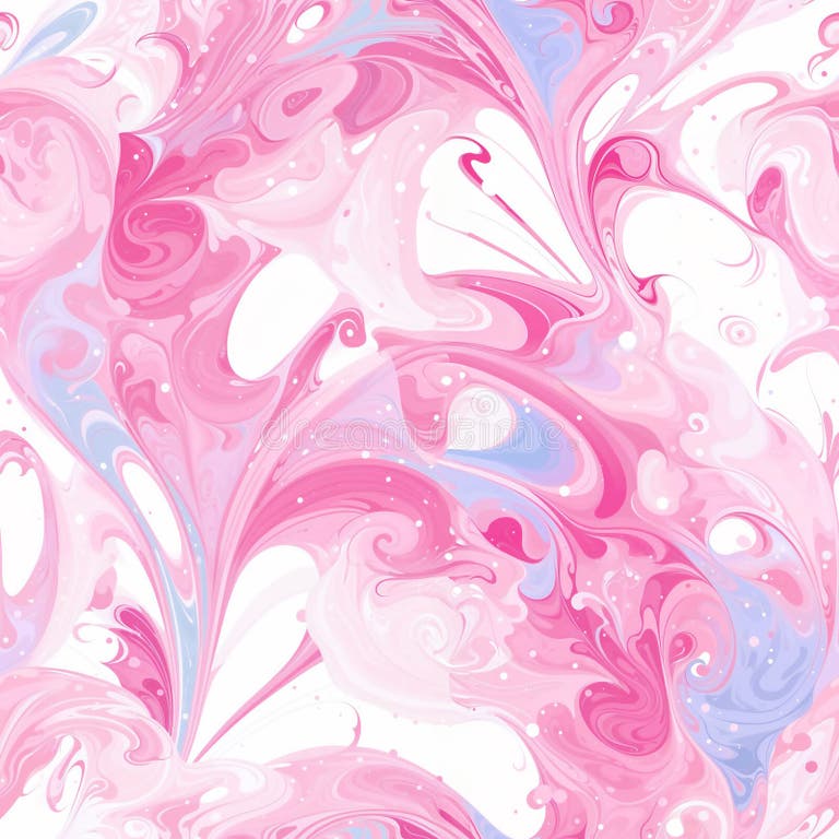 Pink and Blue Marble SEAMLESS Pattern on White Background Stock Image ...