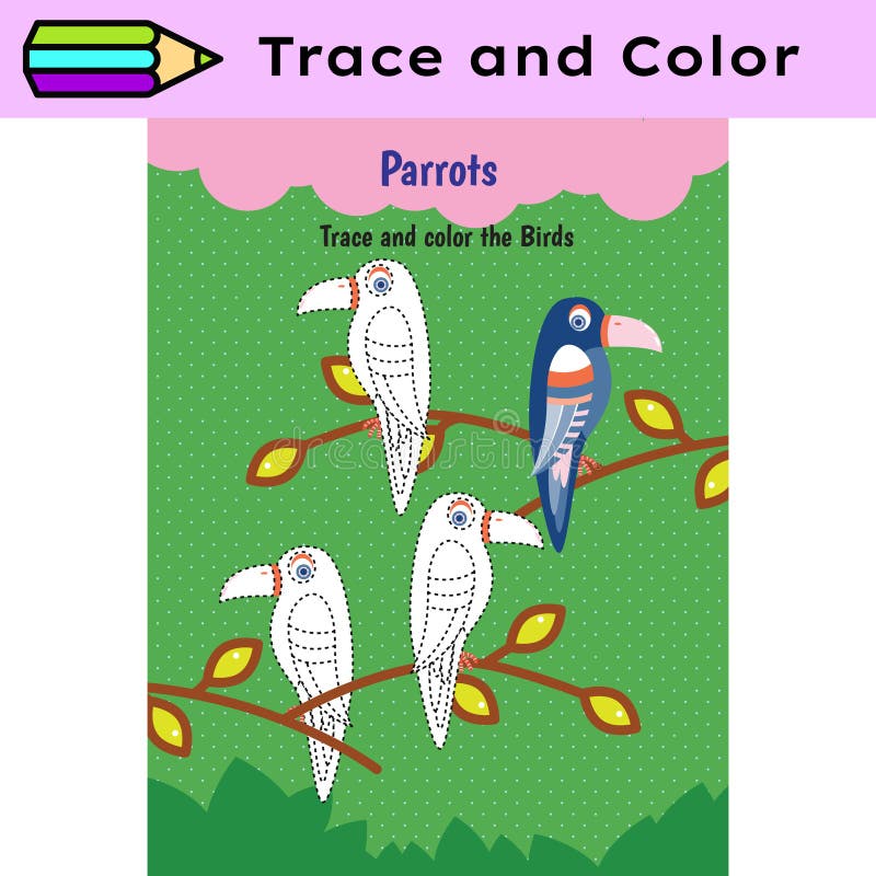 Pen Tracing Lines Activity Worksheet for Children. Pencil Control for ...