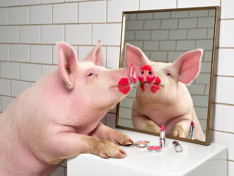 Lipstick Pig Stock Illustrations – 49 Lipstick Pig Stock Illustrations ...