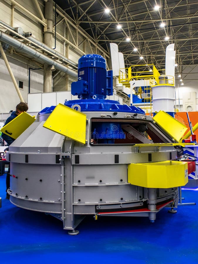 Planetary concrete mixer. stock image. Image of infrastructure - 350562723
