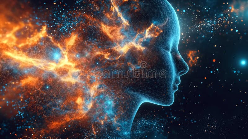 Portrait of a Character in Prayer and Silence. Enlightenment Stock ...