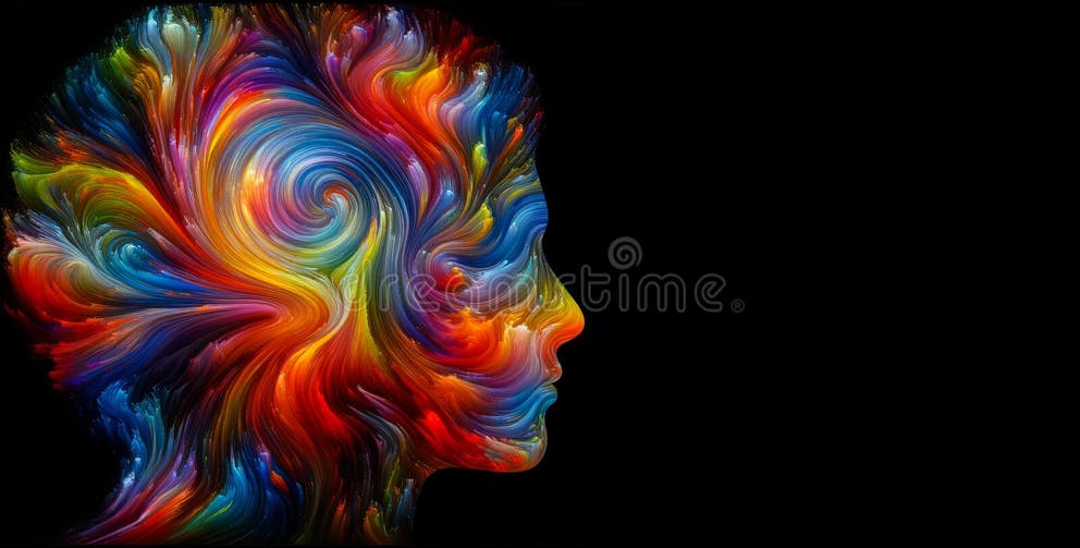 Psyche Vortex: Artistic Male Mind Concept Stock Photo - Image of humans ...