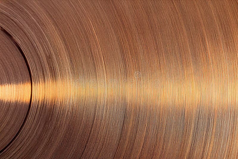 Generated Image Radial Brushed Copper Metal Texture. Stock Illustration ...