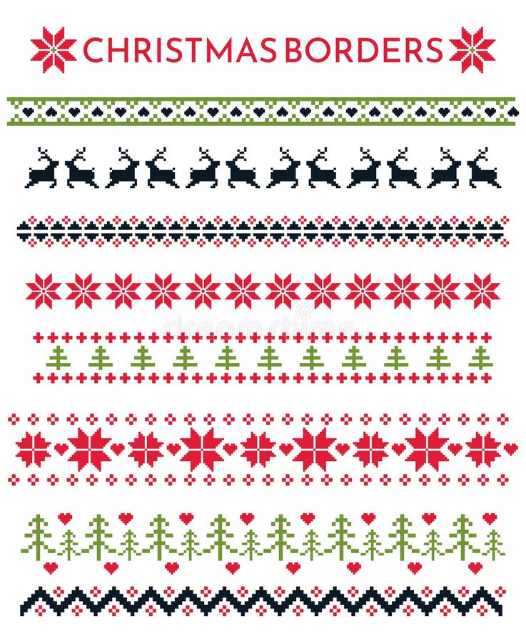 Christmas Border Divider Stock Illustrations – 3,862 Christmas Border ...