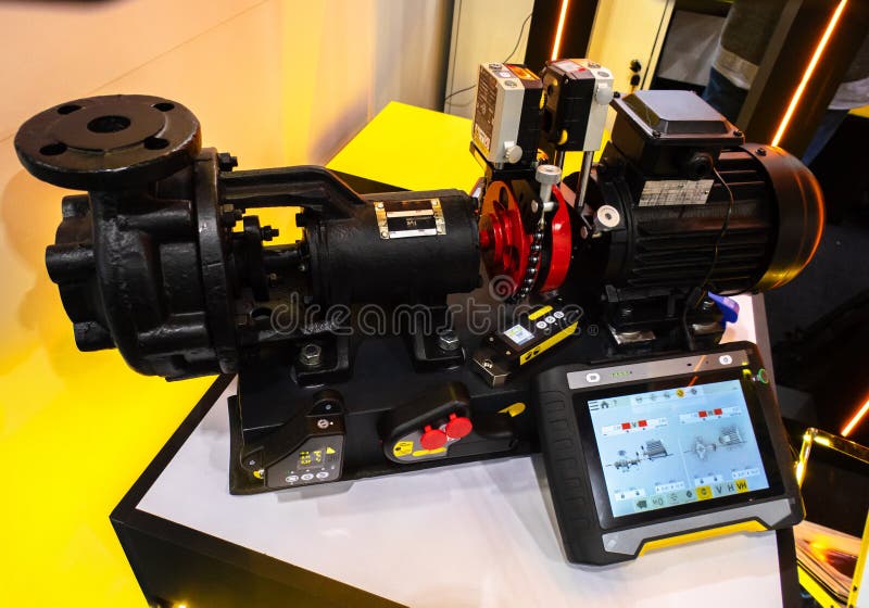 Shaft Alignment System. Multi-point Measurements Stock Image - Image of ...