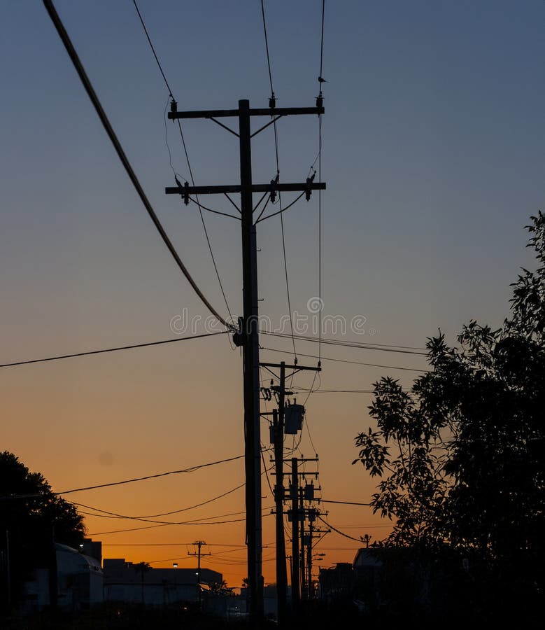 Telephone Pole Silhouette 1,932 Pole Silhouette Telephone Stock Photos