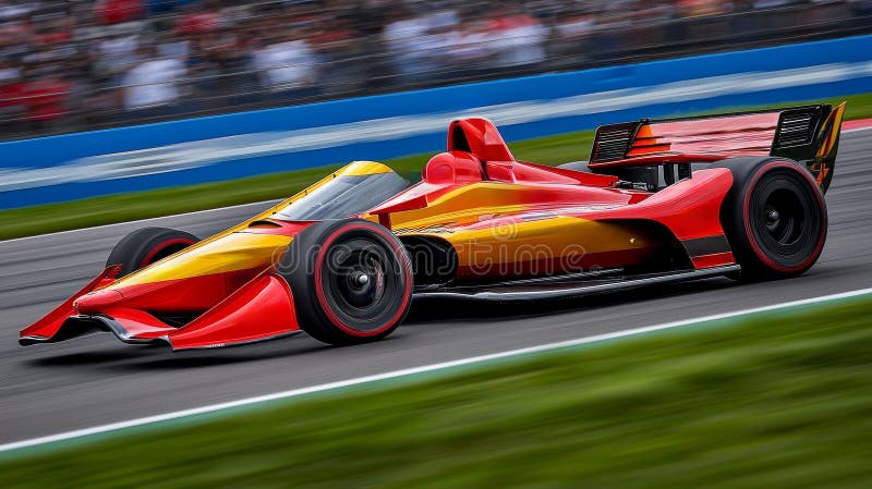 Professional Race Car Driver Speeding Track Bright Daylight Highlights ...