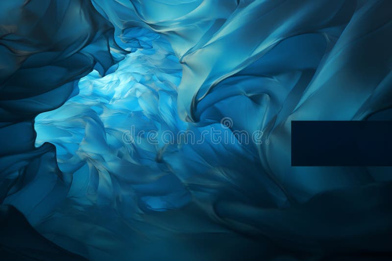 Icy Blue Cavern Exploration Stock Image - Image of geology, stalactites ...