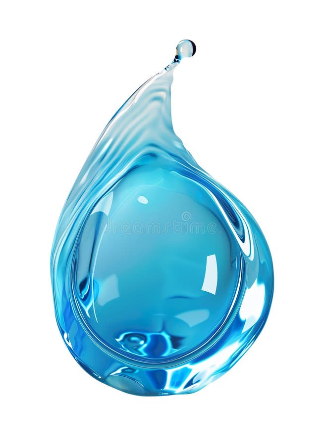 Stunning, High-resolution Blue Water Droplet, Perfect for Designs ...