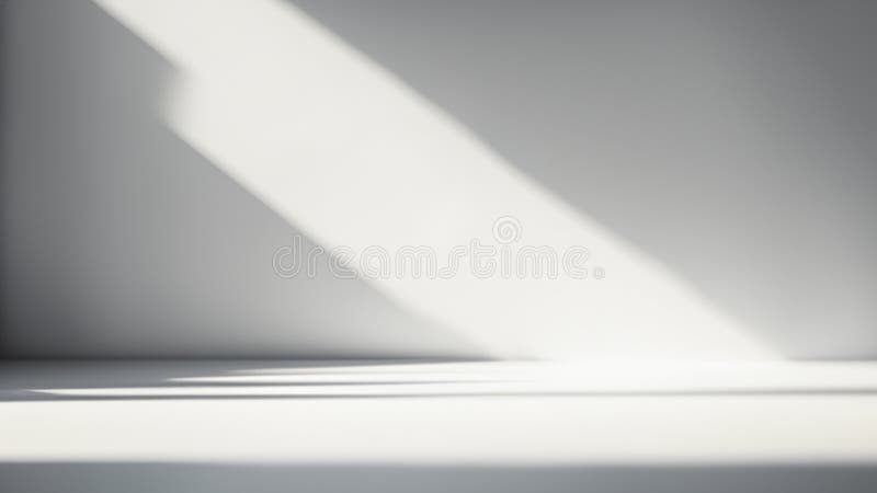 Subtle Play of Light and Shadow in a Minimalist Interior Stock ...