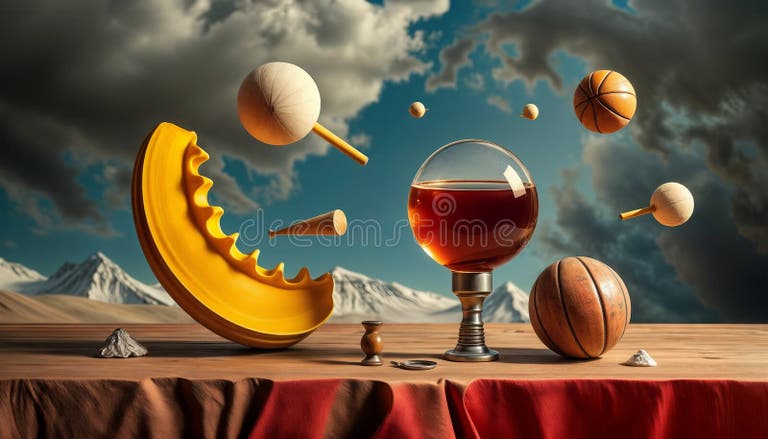 Surreal Composition that Combines Incompatible Objects and Violates the ...