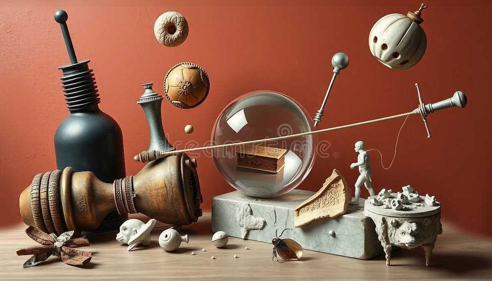 A Surreal Composition that Combines Incompatible Objects and Violates ...