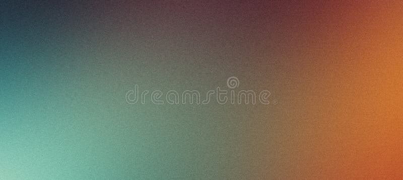 Abstract Background with a Grainy Texture Fading from Teal To Orange ...