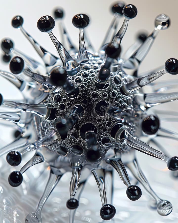 Technologies of the Future. Computer Bio Structure Stock Illustration ...