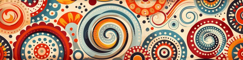 Tribal Pattern of Australian Aboriginal Stock Photo - Image of cultural ...