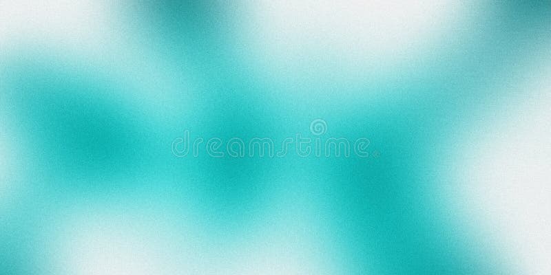 Grainy Textured Turquoise Blue and White Gradient Background Stock ...