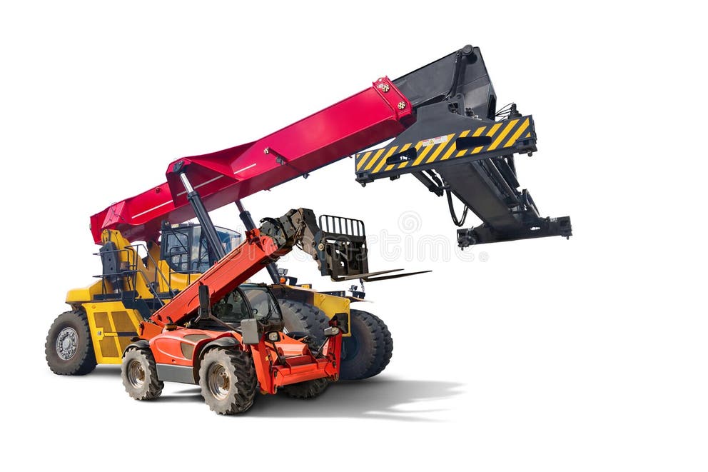 Two Pieces of Heavy Machinery are Actively Involved in a Construction ...