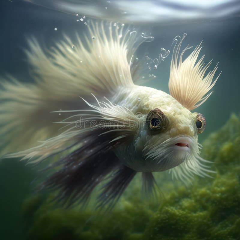 Generated Image of an Unusual Species of Fish Stock Illustration ...