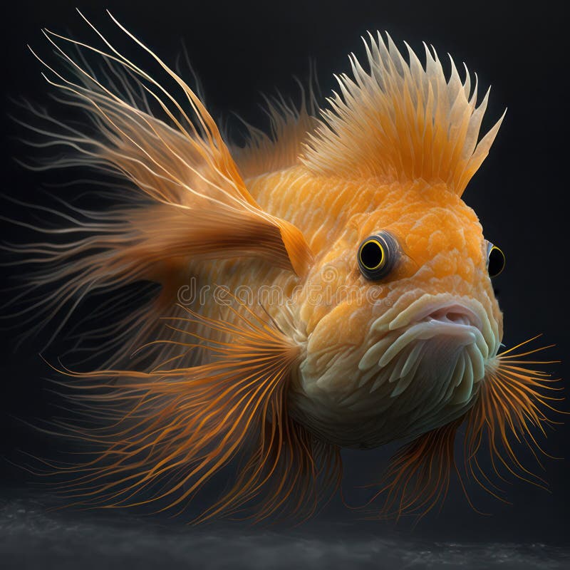 Generated Image of an Unusual Species of Fish Stock Illustration ...