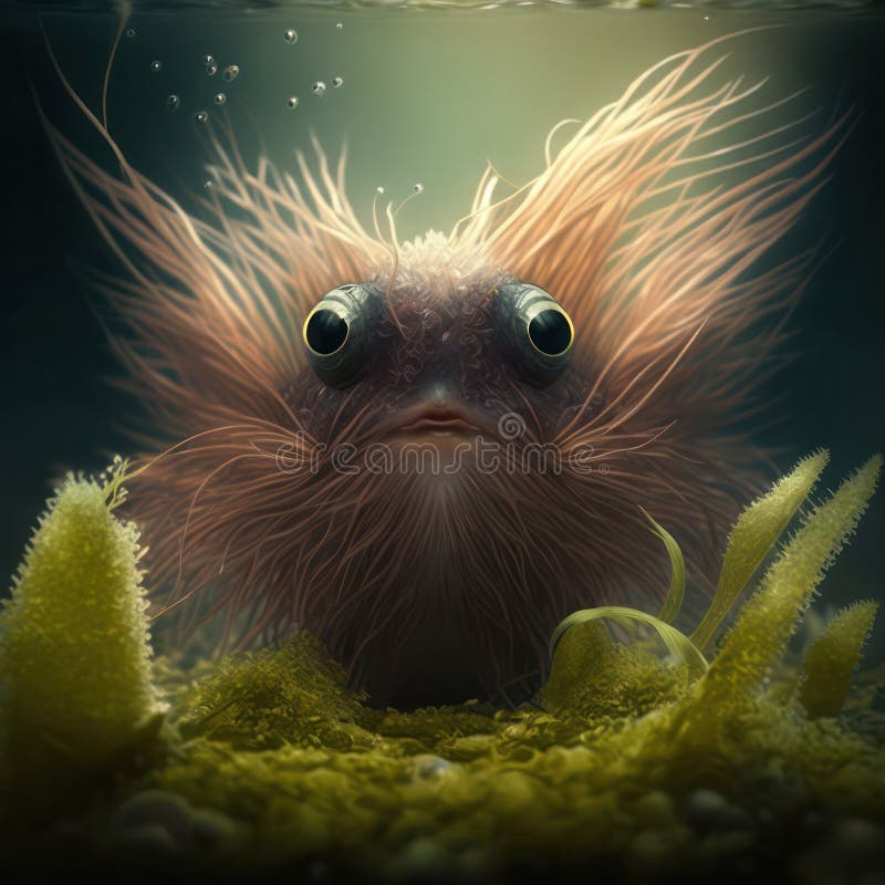 Generated Image of an Unusual Species of Fish Stock Illustration ...