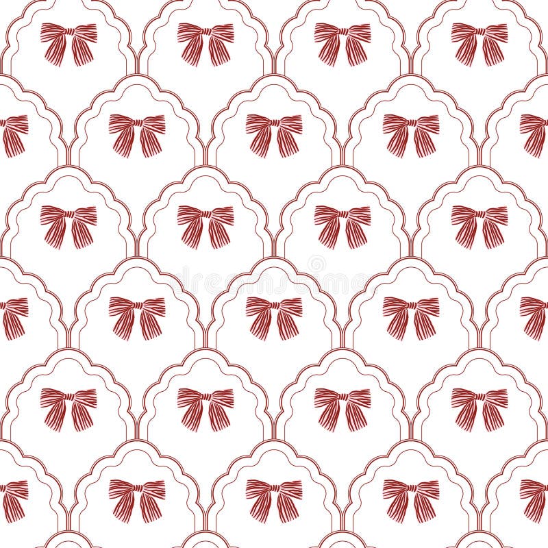 Red Seamless Elegant Ribbon Pattern Stock Illustrations – 2,787 Red ...