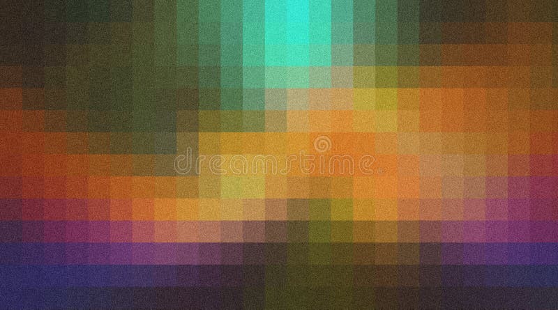 Colorful Pixelated Background with a Grainy Texture Forming an Abstract ...