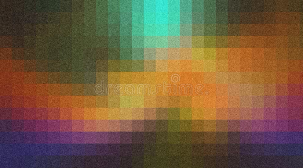 Colorful Pixelated Background with a Grainy Texture Forming an Abstract ...