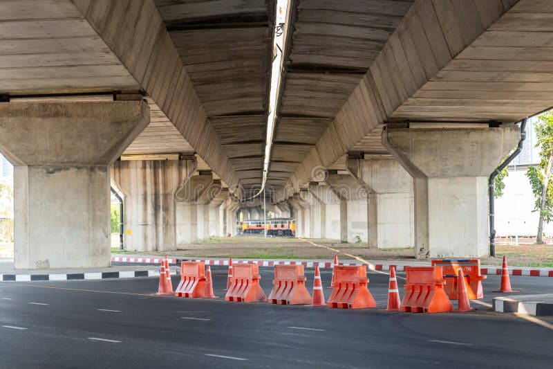 View Under the Bridge Road Interchange Overlap Block Restriction Stock ...