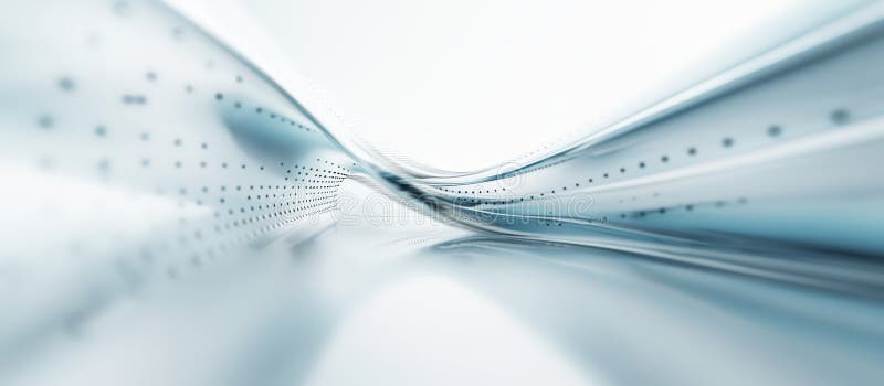 Abstract Fluid Motion with Blue Highlights. Generative AI Stock Image ...