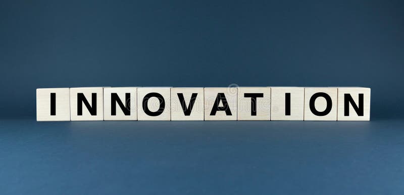 Word INNOVATION Spelled Out in Wooden Blocks Stock Image - Image of ...