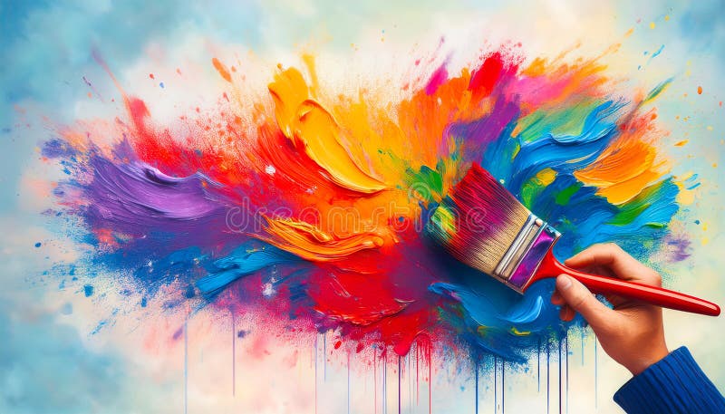World Color Day Celebration – Vibrant Artistic Expression Stock ...