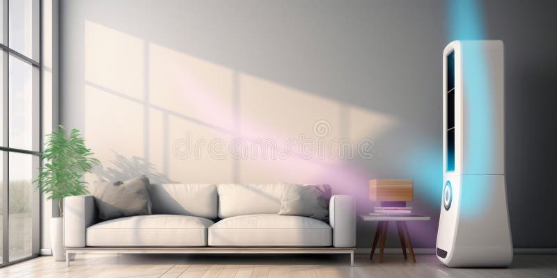 Advanced Air Purifying System for Smart Homes with Sleek AC Control ...