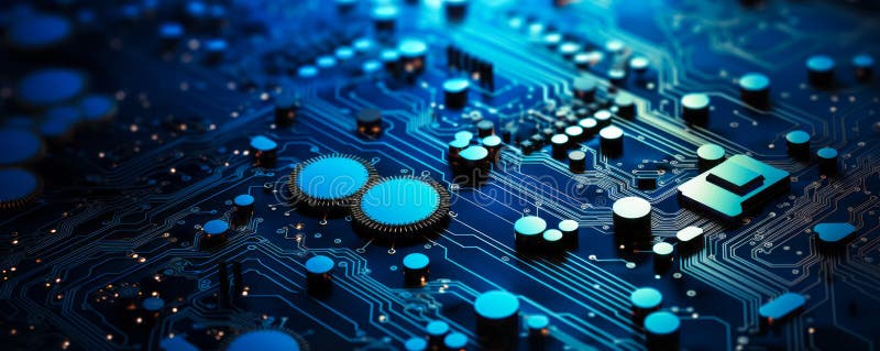 Complex Machinery Concept with Interconnected Gears and Electronic ...