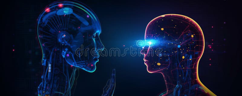 Concept Wallpaper of a Man Talking with Artificial Intelligence Chat ...