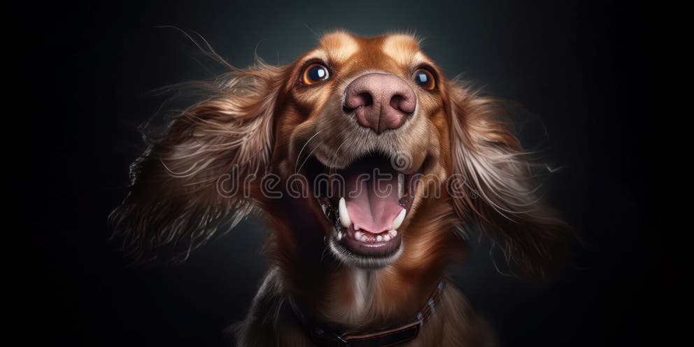 Cute Cocker Spaniel Dog with Funny Smiling Expression Posing in a ...
