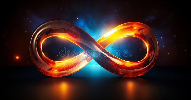 Endless Infinity Mathematical Symbol Illustration Stock Illustration ...